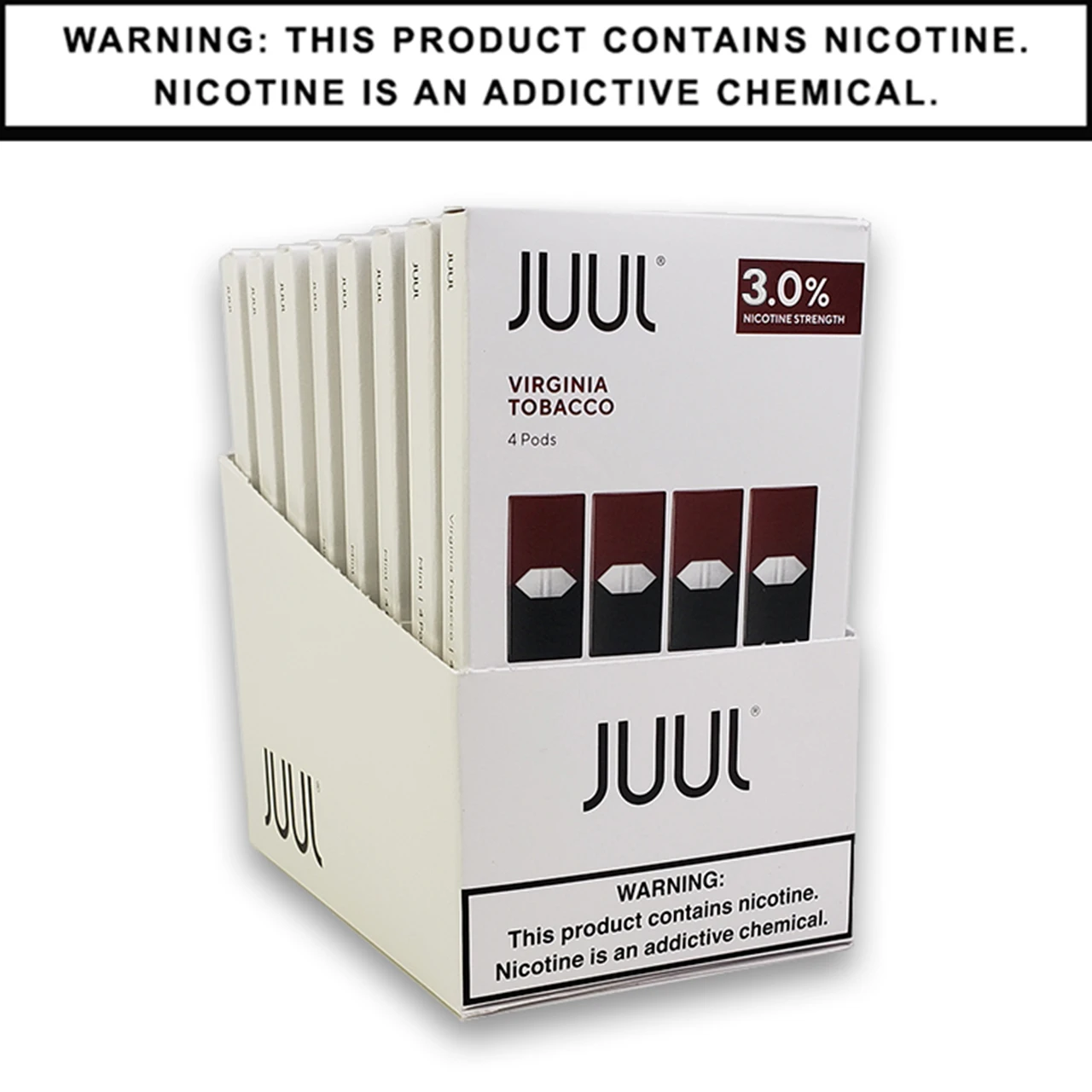 JUUL Pods 3% Nicotine 4-Pack & Display of 8 - HS Wholesale