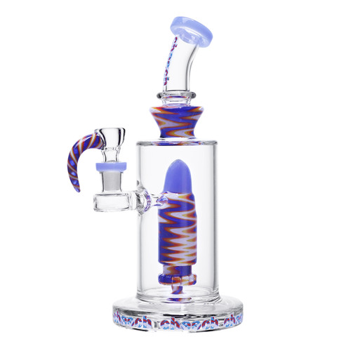 Cheech Glass - 10" Zigzag Rocket Ripper Water Pipe - HS Wholesale