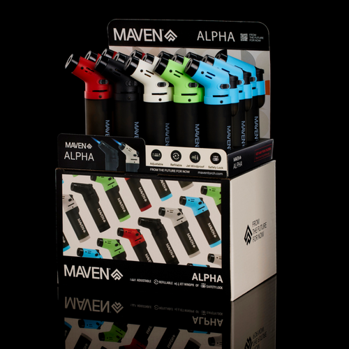 Maven - Alpha Torch 15ct Display - Transparent - HS Wholesale