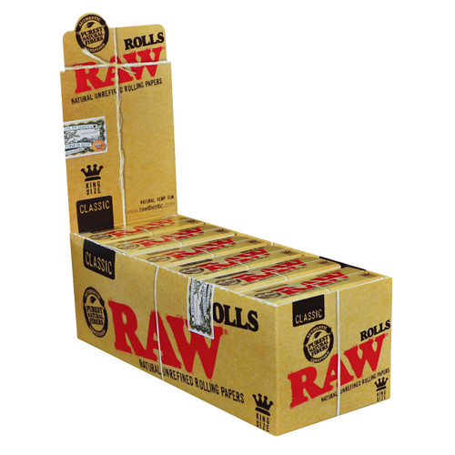 RAW Classic King Size Rolls 3m Pack of 12 - HS Wholesale