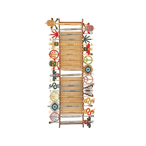 20 Piece Assorted Diamond Style Dabber Display by Stratus | HS Wholesale