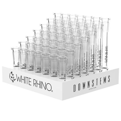 White Rhino - Down Stem 19/14 - 49ct Display | HS Wholesale