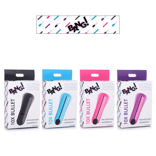 10X Vibrating Metallic Bullet by BANG! | HS Wholesale