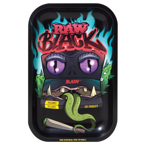 RAW Small Rolling Tray Metal Monster - HS Wholesale