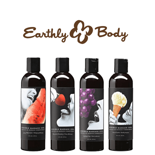 Edible Massage Oil 8oz by Earthly Body | HS Wholesale