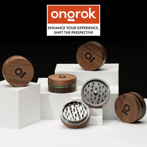 2 Piece 3" Walnut Grinder by ONGROK | HS Wholesale