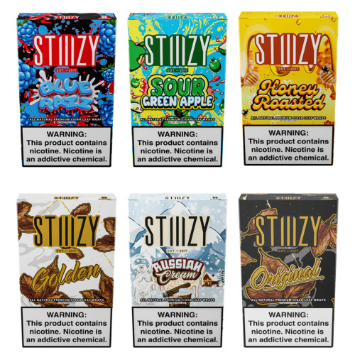 Stiiizy Premium All Natural Leaf Wraps (2ct) Display of 10