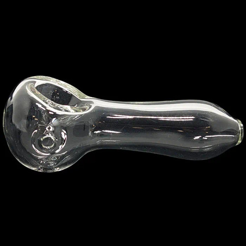 4" Clear Spoon Hand Pipe - HS Wholesale