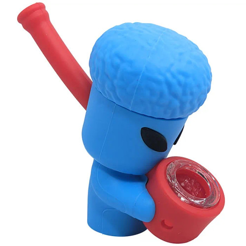 4" Silicone Alien Brain Hand Pipe | HS Wholesale