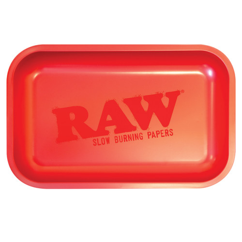 RAW® - Matte Red Rolling Tray - Small | HS Wholesale