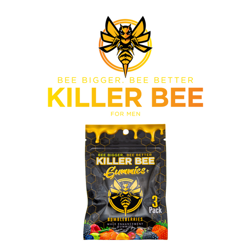 Killer Bee - Male Performance Gummies 3ct (Display of 24) | HS Wholesale