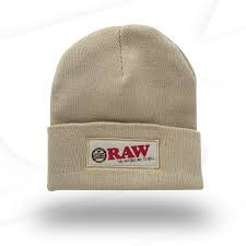 RAW® - Classic Logo Tan Beanie | HS Wholesale