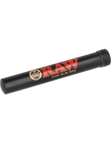 Raw Black Aluminum Storage Tube 1pc - HS Wholesale