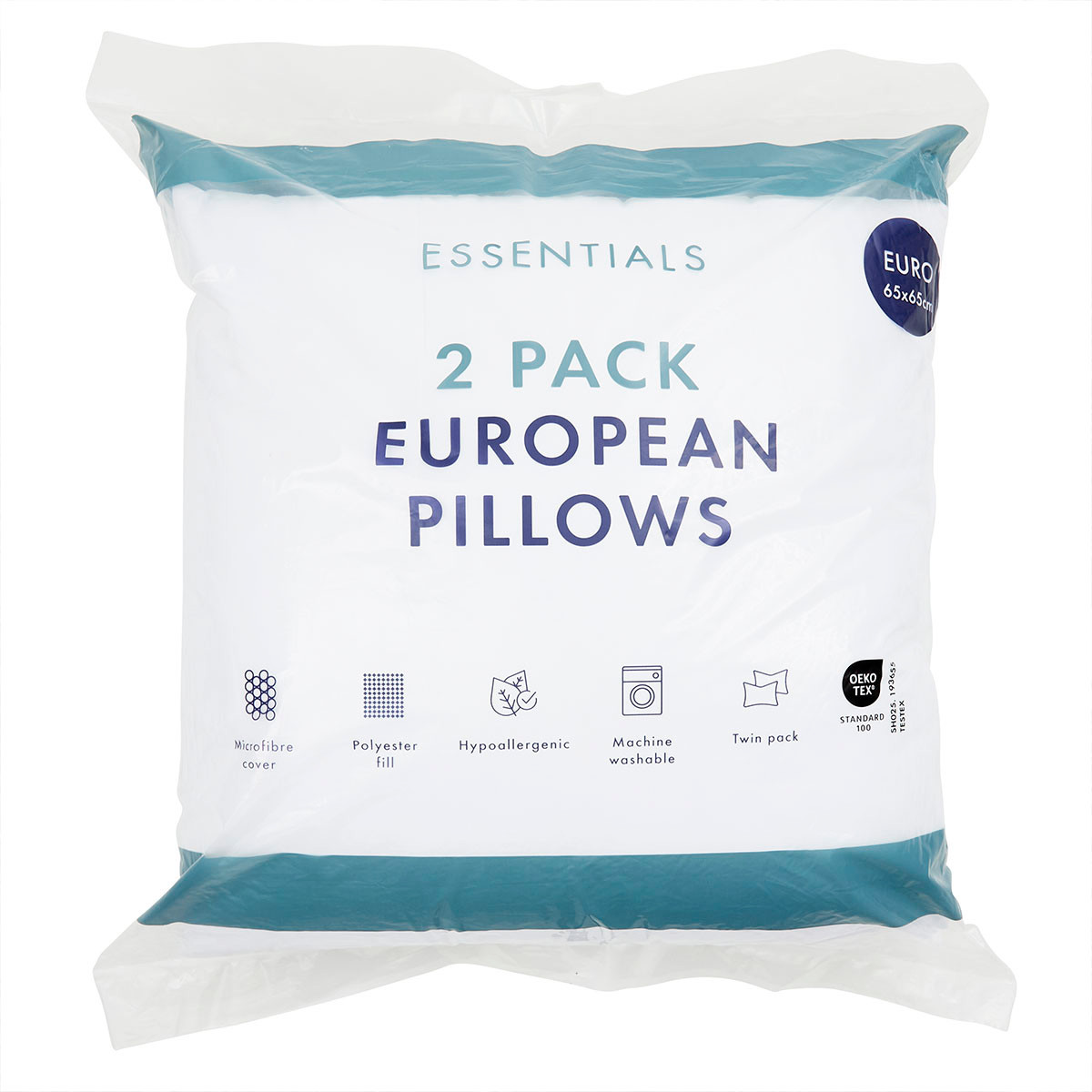 2 Pack European Pillows - Pillow Talk