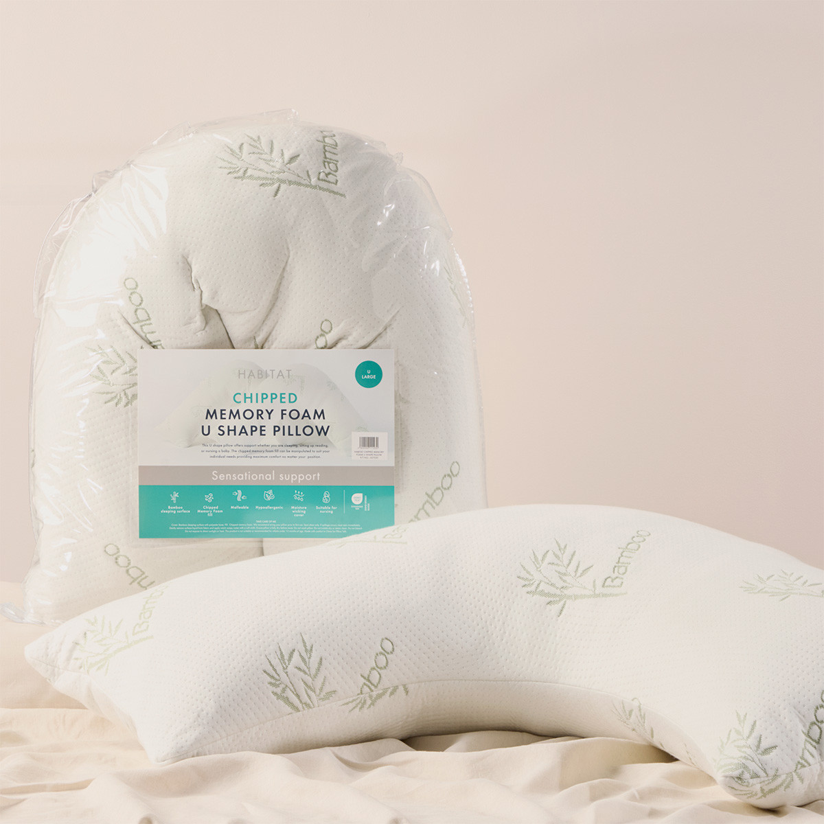 Sensational Chipped Memory Foam U Shape Pillow - Pillow Talk