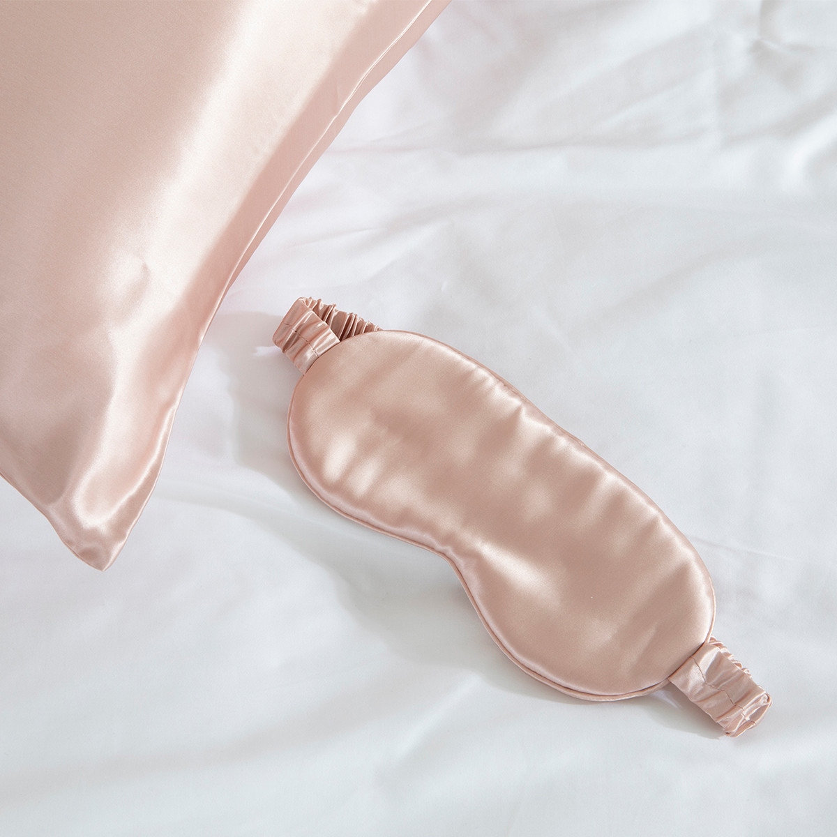 Light Pink Mulberry Silk Eye Mask - Pillow Talk