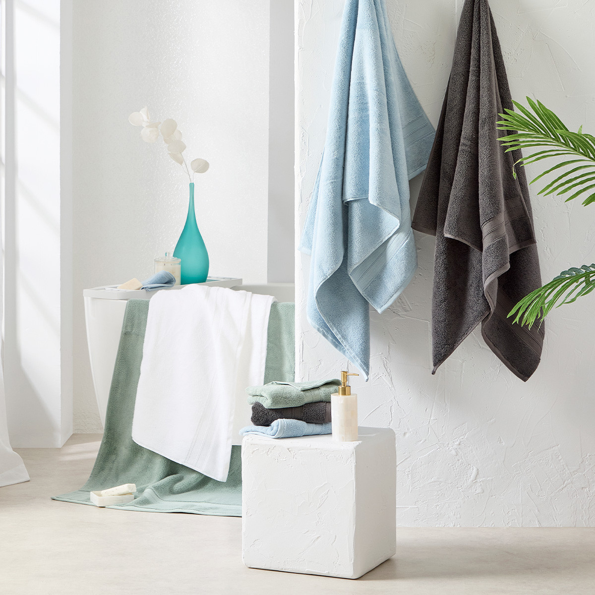 Hudson Deluxe Cotton Modal Towel Range - Pillow Talk