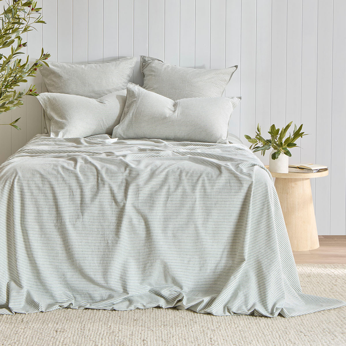 Striped Linen Cotton Sheet Set - Pillow Talk