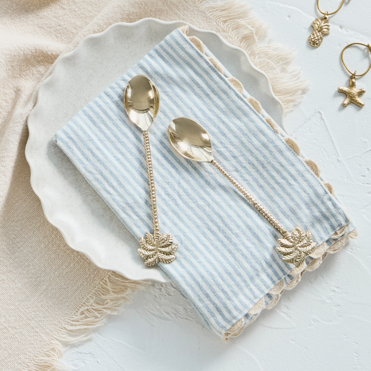 Palm Dessert Spoon Set of 4 - Pillow Talk