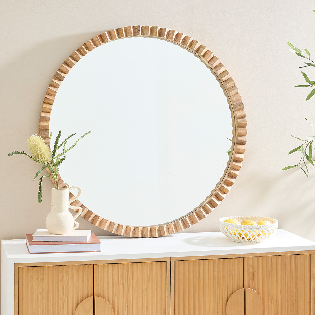 Oliver Round Mirror - Pillow Talk