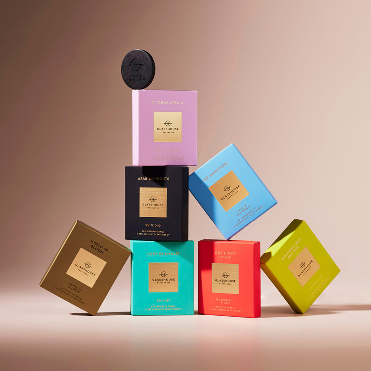 The Hamptons Car Diffuser Refill Scent Disks - Pillow Talk