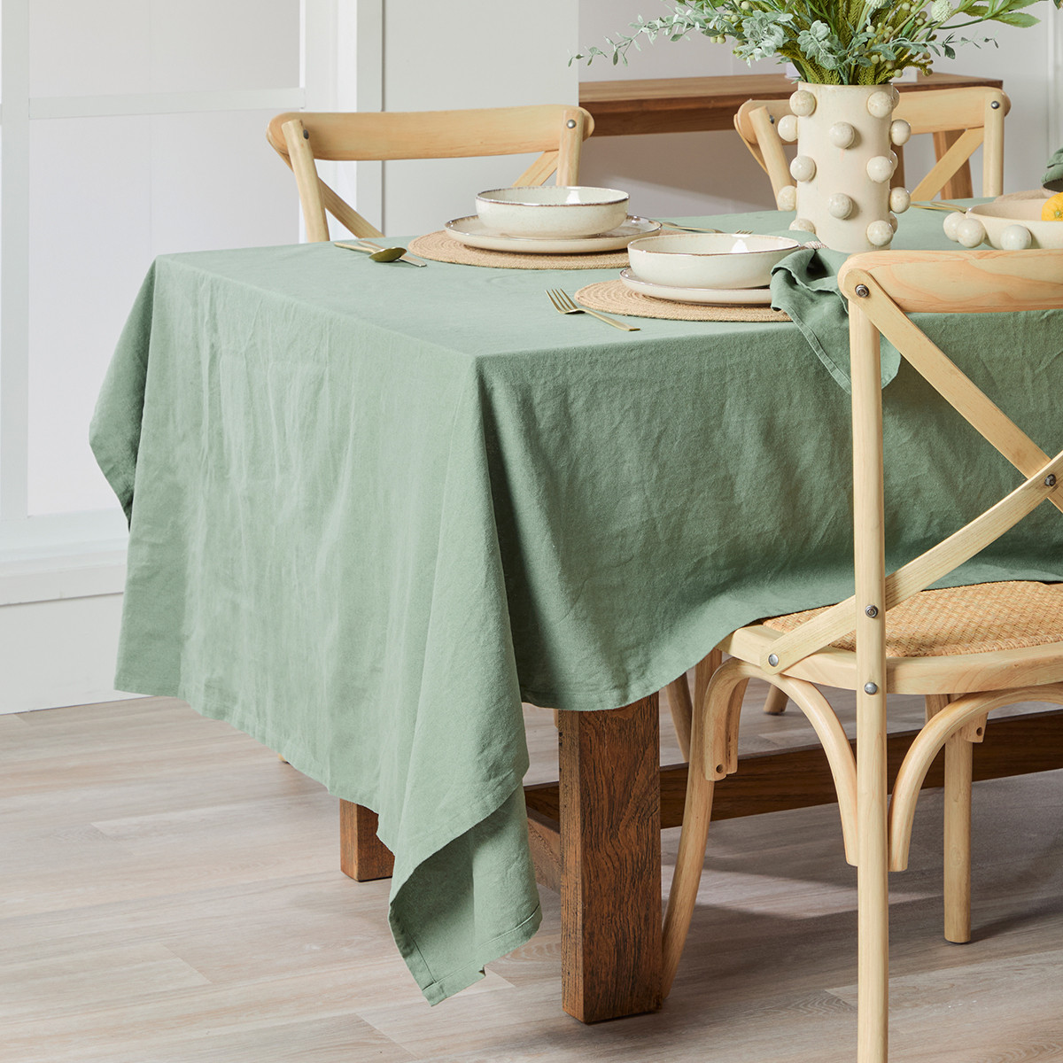 Milan Linen Cotton Table Cloth - Pillow Talk