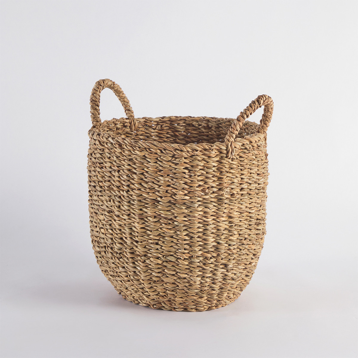 Sutton Round Basket with Handles - Pillow Talk