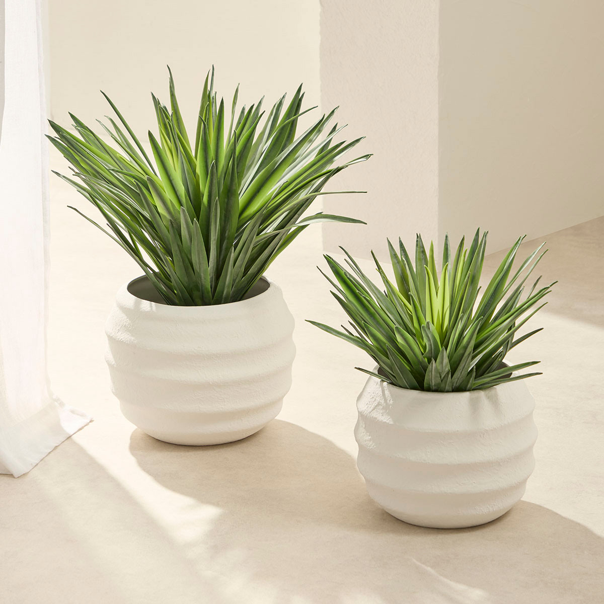 Auden Ribbed Decorative Pot - Pillow Talk