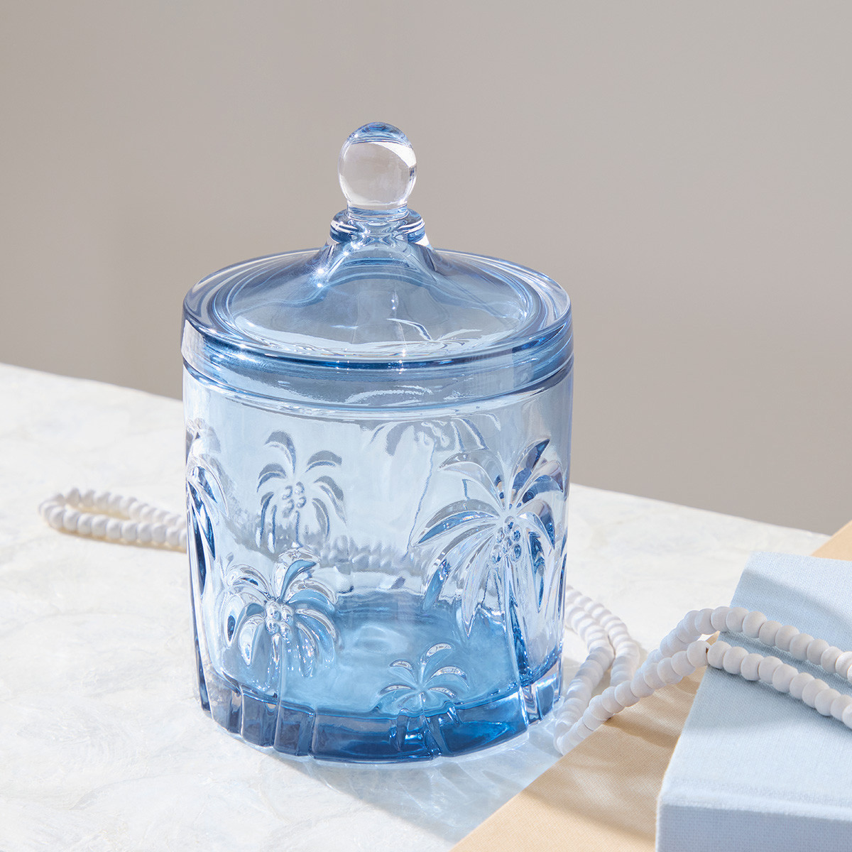 Palm Glass Jar - Pillow Talk