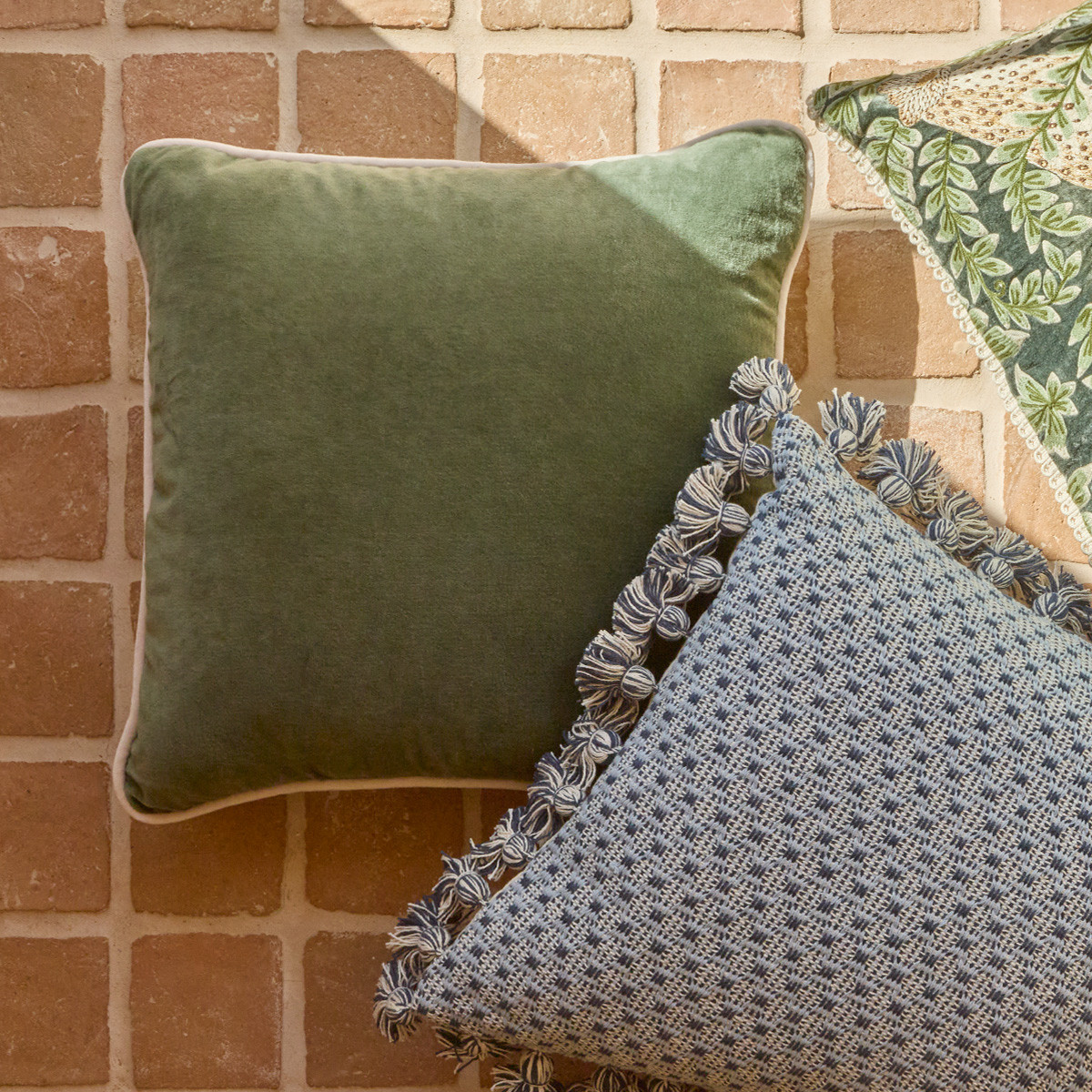 Cleo Reversible Velvet Feather Cushion - Pillow Talk