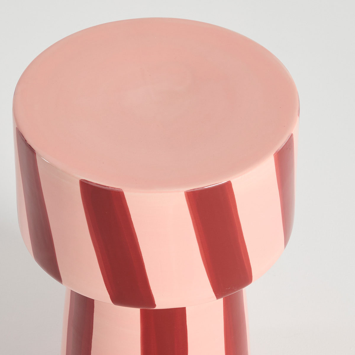 Flinn Stripe Side Table - Pillow Talk