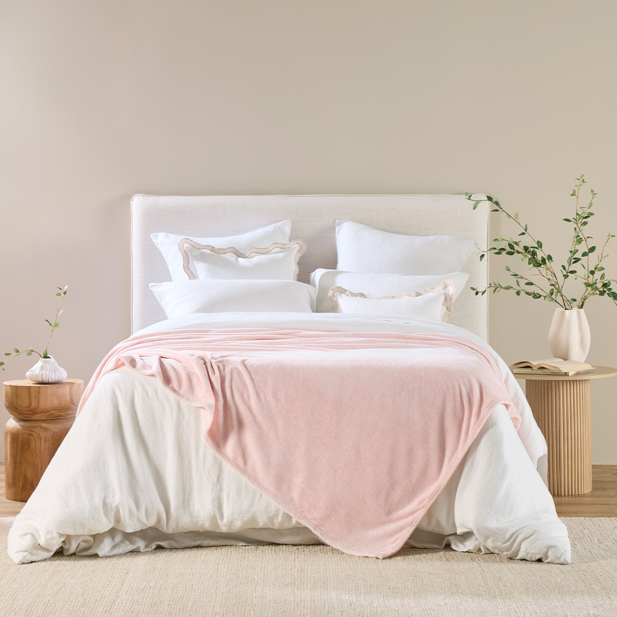 Cloud Touch 300gsm Microfibre Blanket - Pillow Talk