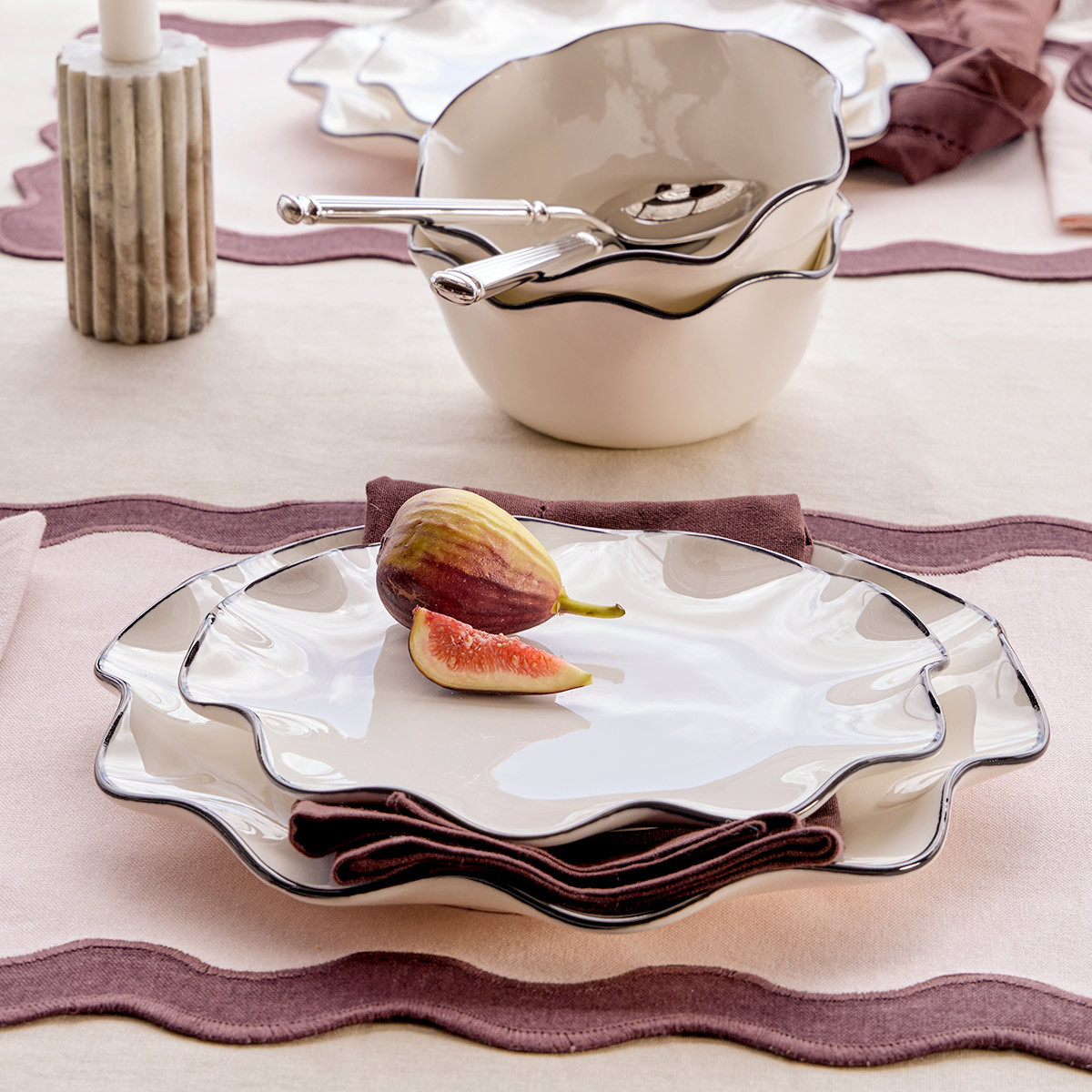 Taylor 12 Piece Dinner Set - Pillow Talk