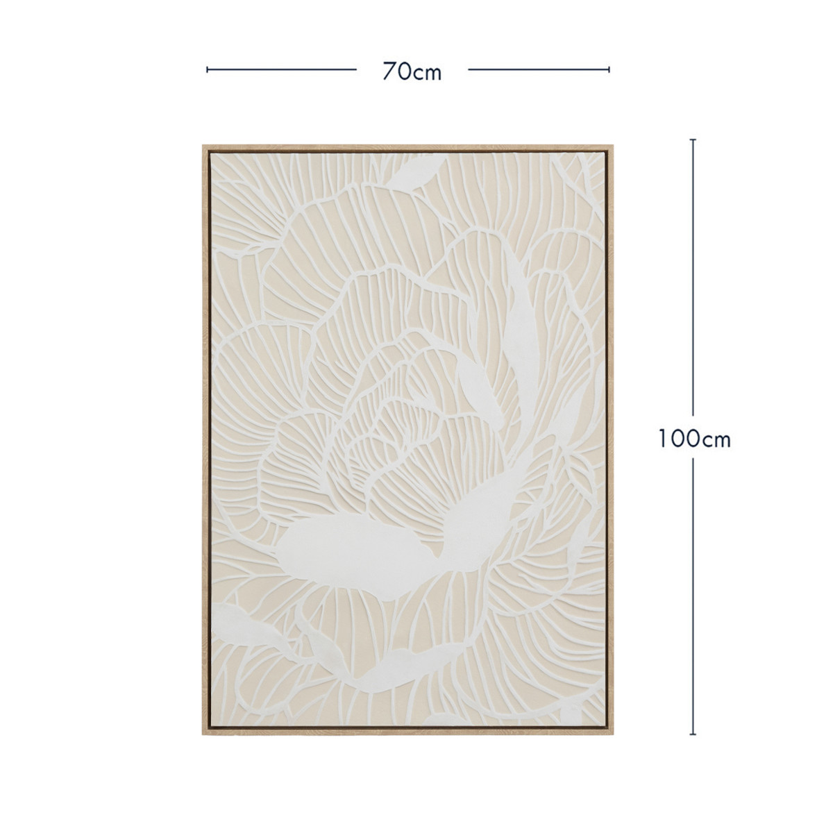 Contour Bloom Textured Wall Art - Pillow Talk