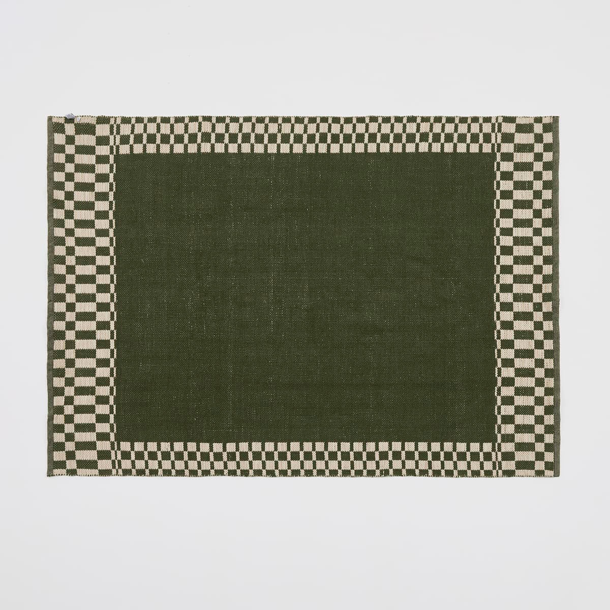 Finn Check Reversible Floor Rug - Pillow Talk