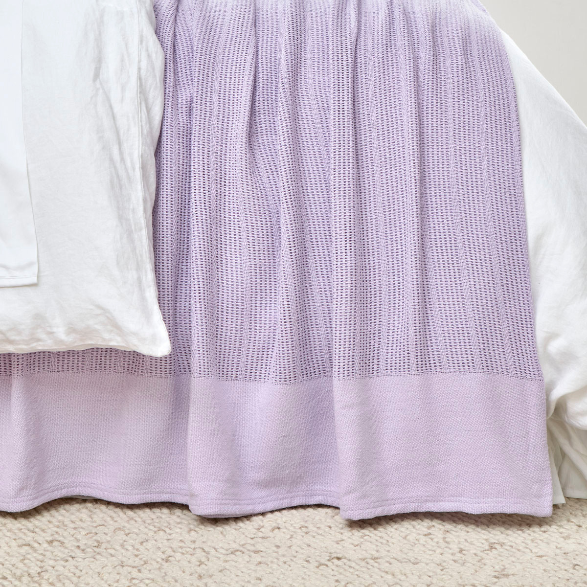 245gsm Cotton Cellular Blanket - Pillow Talk