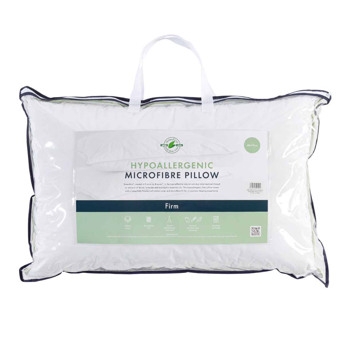 Hypoallergenic Microfibre Firm Pillow - Pillow Talk