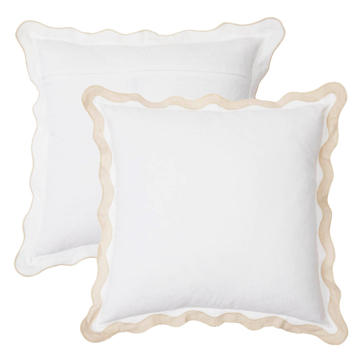 Maya Scalloped Large Square Cushion - Pillow Talk
