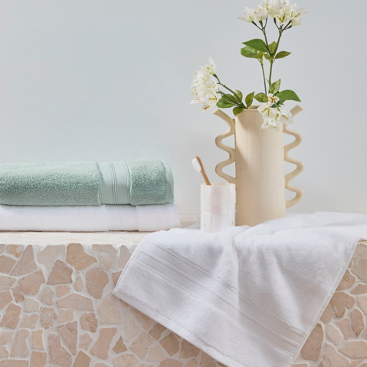 Hudson Deluxe Cotton Modal Towel Range - Pillow Talk