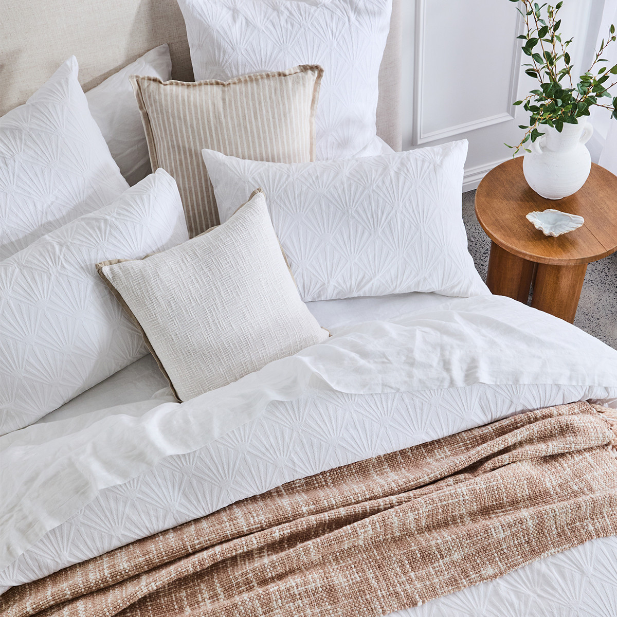 Cynthia Quilt Cover Set - Pillow Talk