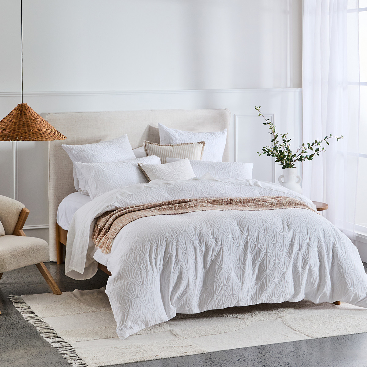 Cynthia Quilt Cover Set - Pillow Talk