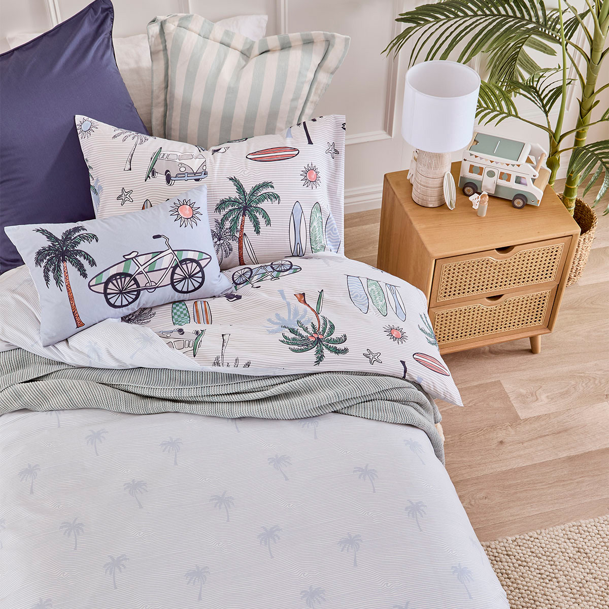Surfs Up Quilt Cover Set - Pillow Talk