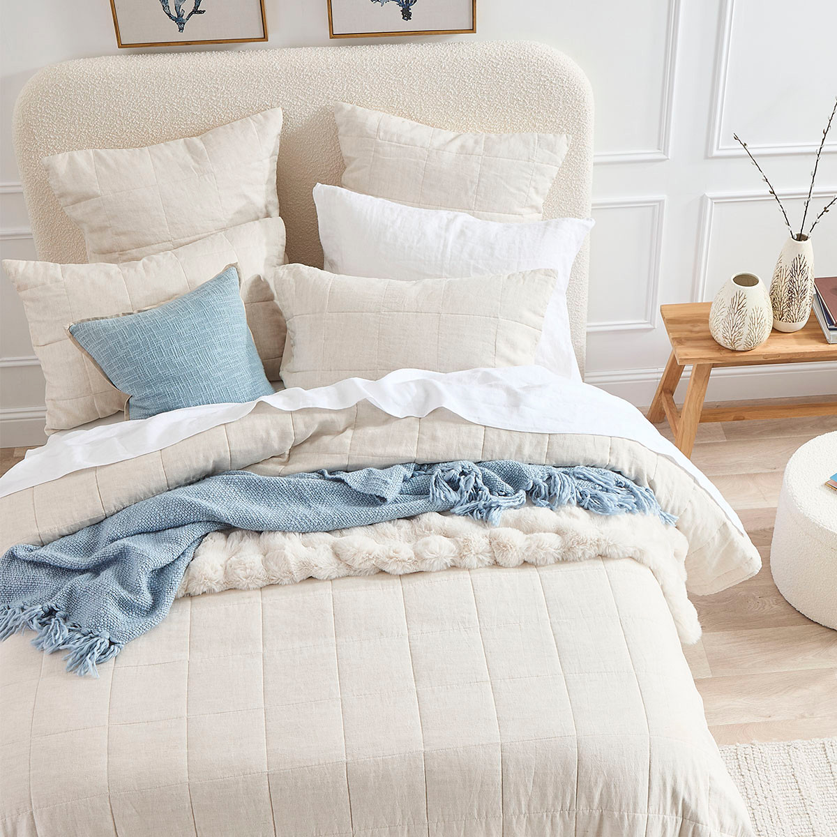 Washed Linen Coverlet Set - Pillow Talk