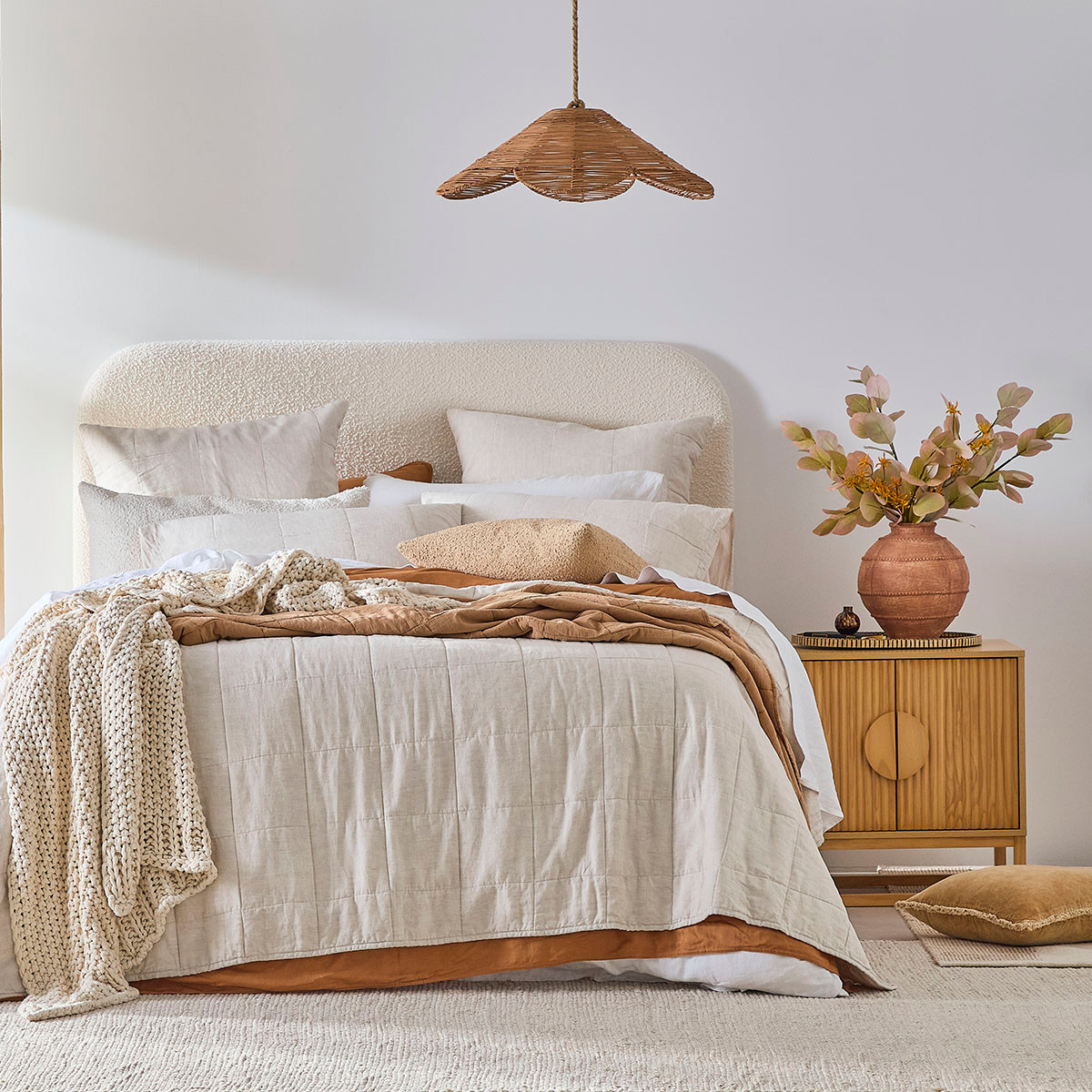 Washed Linen Coverlet Set - Pillow Talk