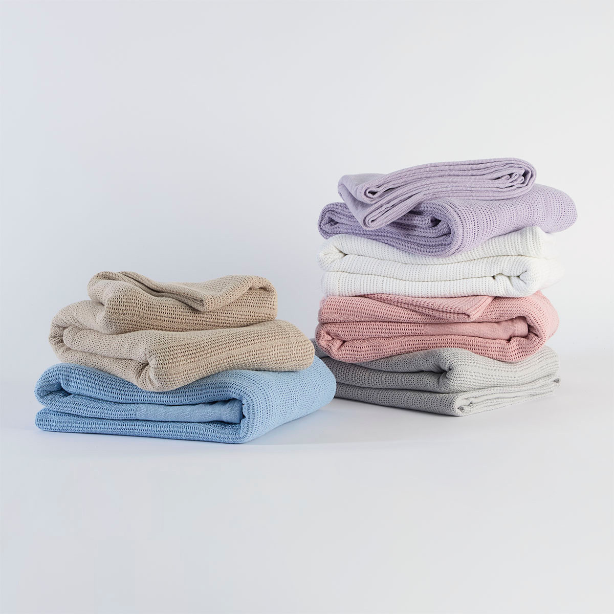 245gsm Cotton Cellular Blanket - Pillow Talk