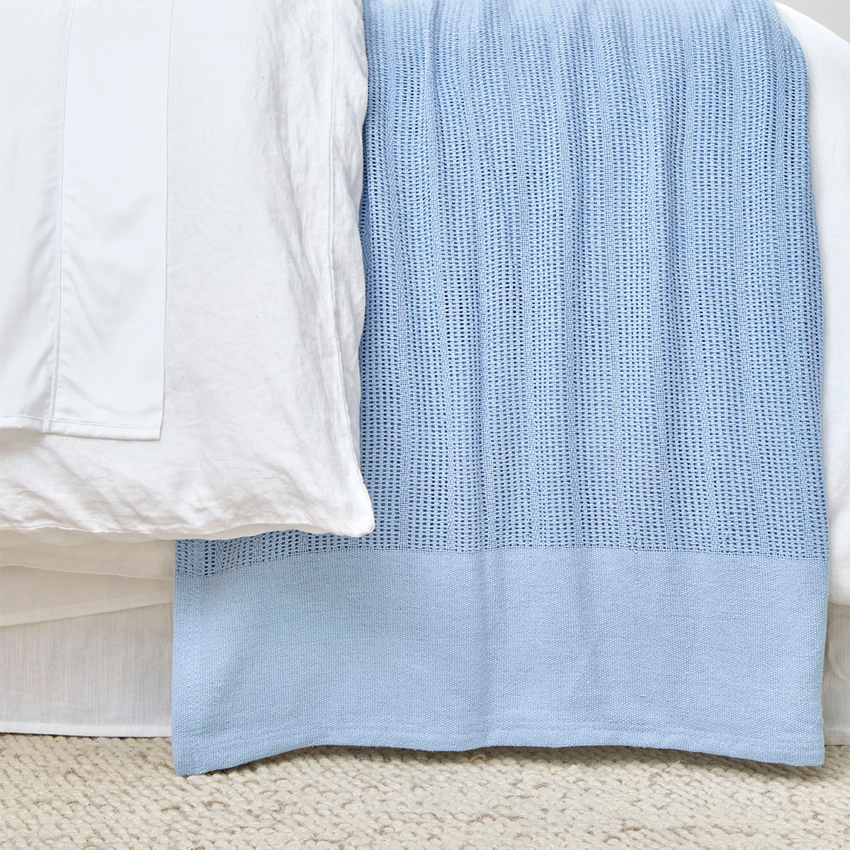 245gsm Cotton Cellular Blanket - Pillow Talk