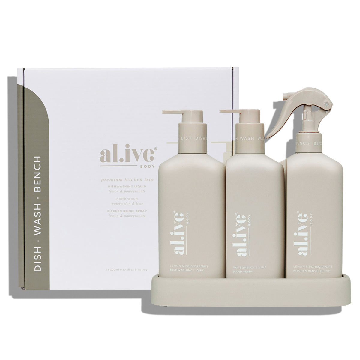 Natural Premium Kitchen Bench Trio - Pillow Talk