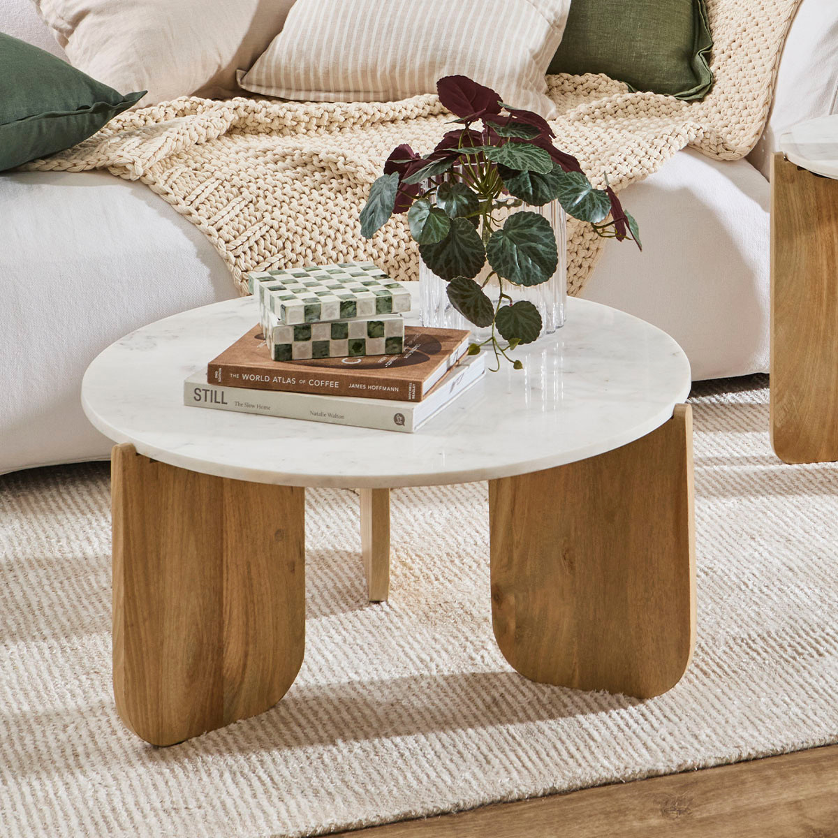 Banks Marble Coffee Table - Pillow Talk