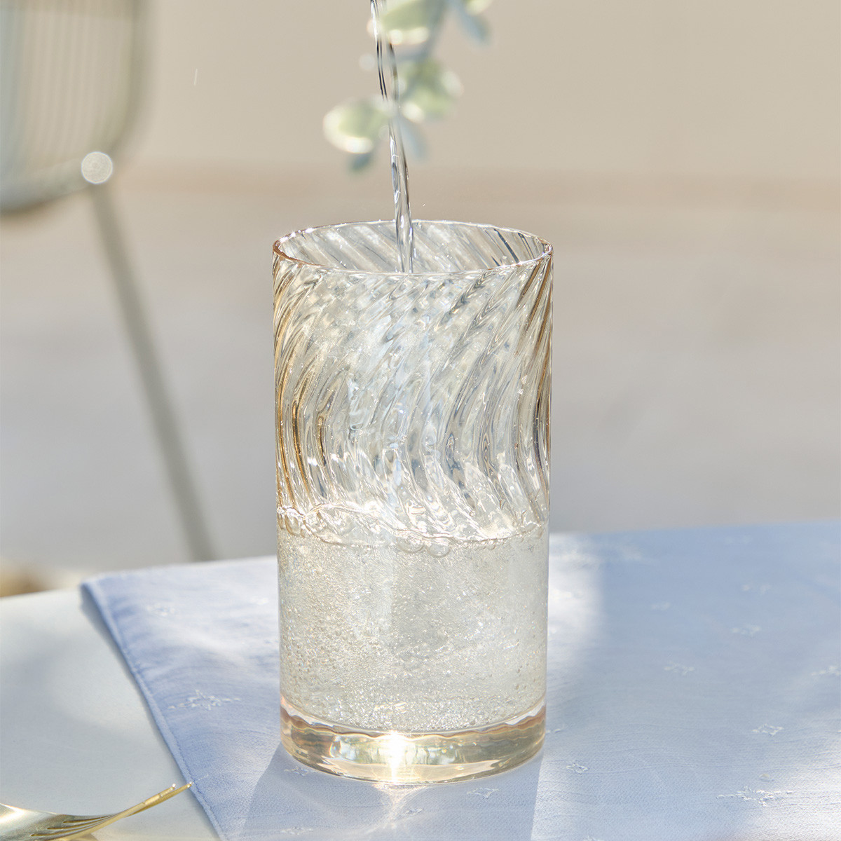 Raya Lustre Highball Glass Set of 4 - Pillow Talk