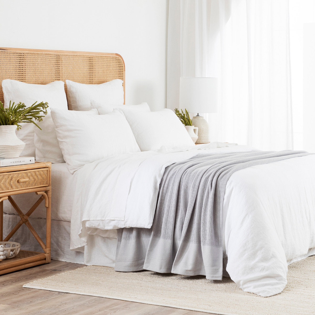 245gsm Cotton Cellular Blanket - Pillow Talk